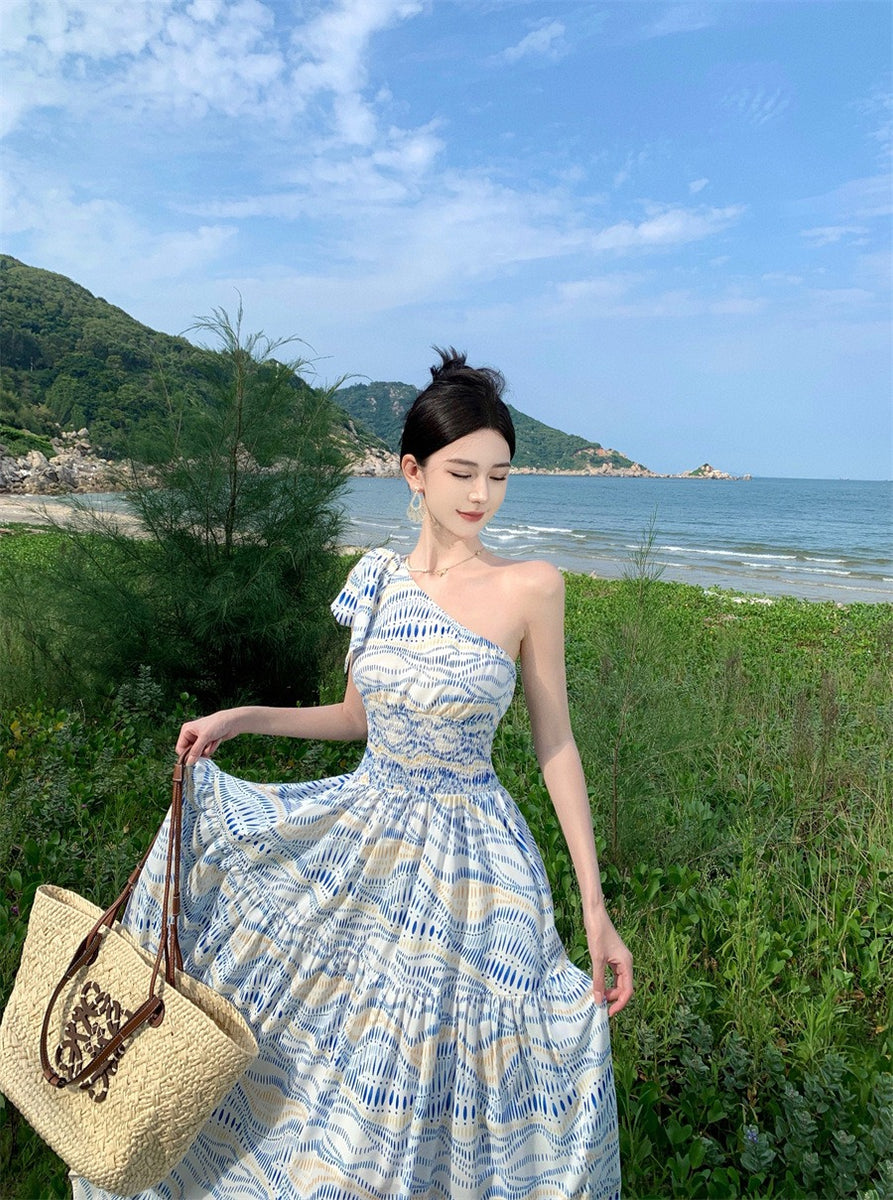Coastal Chic Off-Shoulder Long Dress – Slowliving Lifestyle