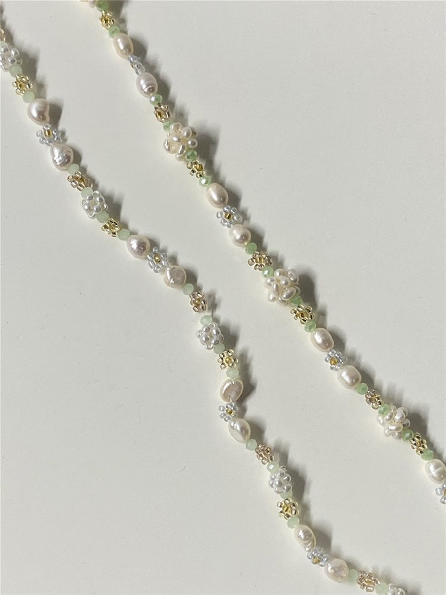 Chestnut Flower Pearl Beaded Necklace – Slowliving Lifestyle